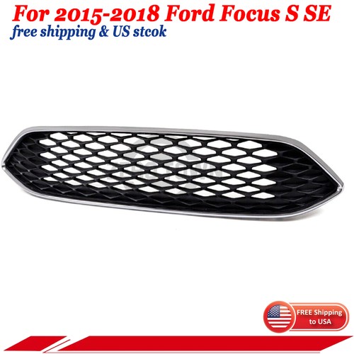 Front Upper Bumper Grille Fit For 15-18 Ford Focus S SE RS Titanium ...