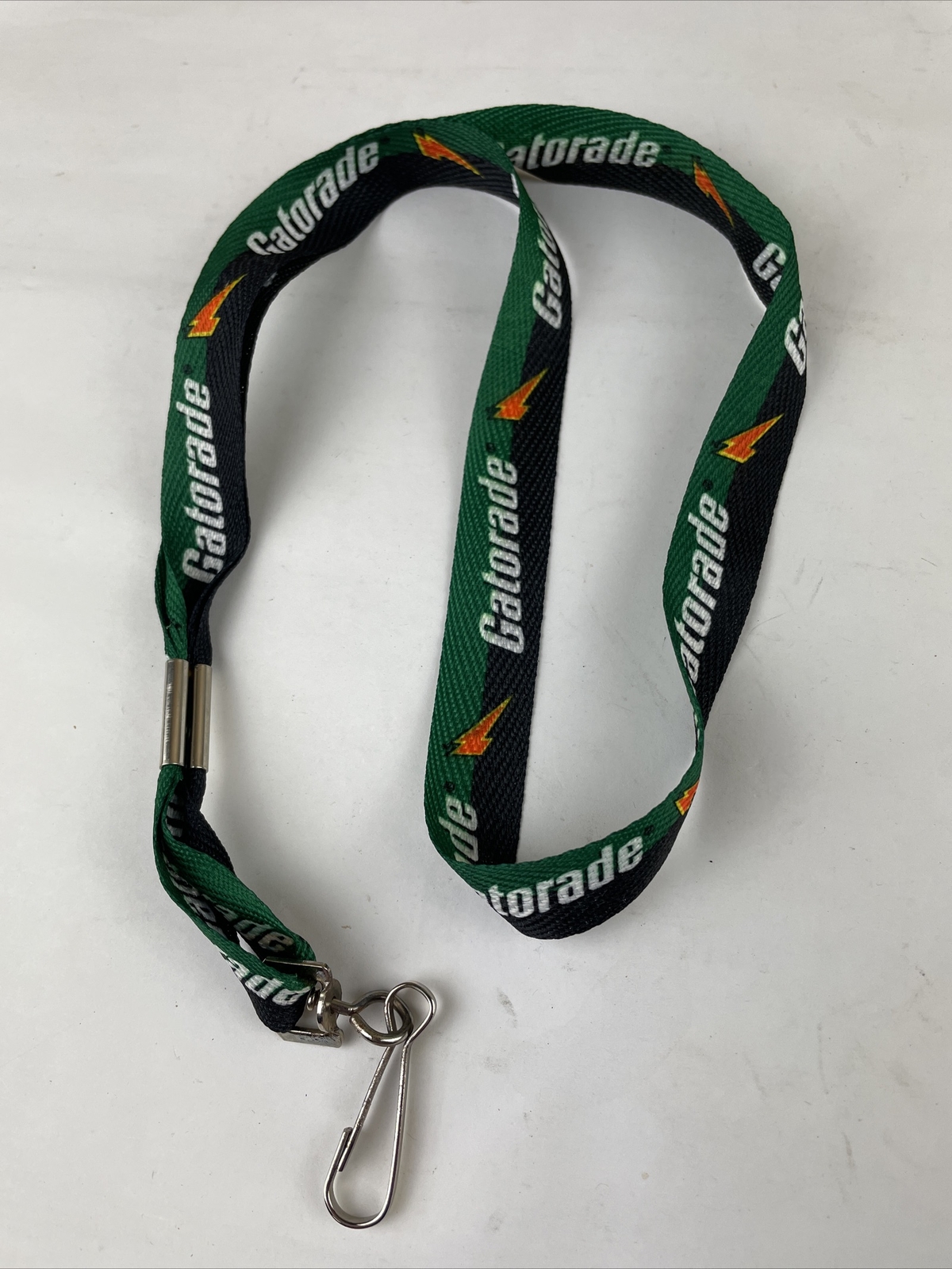 VINTAGE GATORADE LANYARD Lightning Bolt Logo Black Gr… - Gem