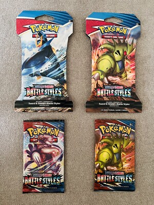 Bundle of Empty Booster Pack Battle Styles Blister TCG Pokemon | eBay UK