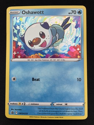 Pokemon TCG - Oshawott SWSH222 - Black Star Promo - Holo Rare - NM/M | eBay