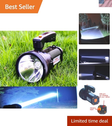 Waterproof 6000 Lumen LED Flashlight - Ideal for Camping, Hiking ...