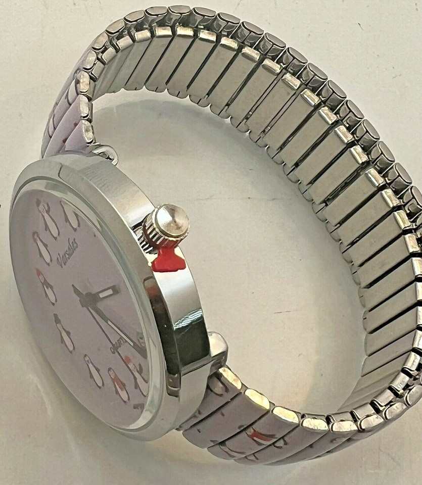 Penguin Watch Lavender Violet Adorable Penguins Quartz Fun Stretch | eBay