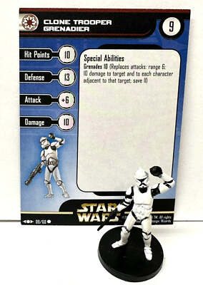 Star Wars Clone Strike 09/60 Clone Trooper Grenadier (C) Miniature | eBay