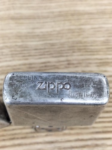 Zippo Oil lighter Model number STERLING SILVER | eBay