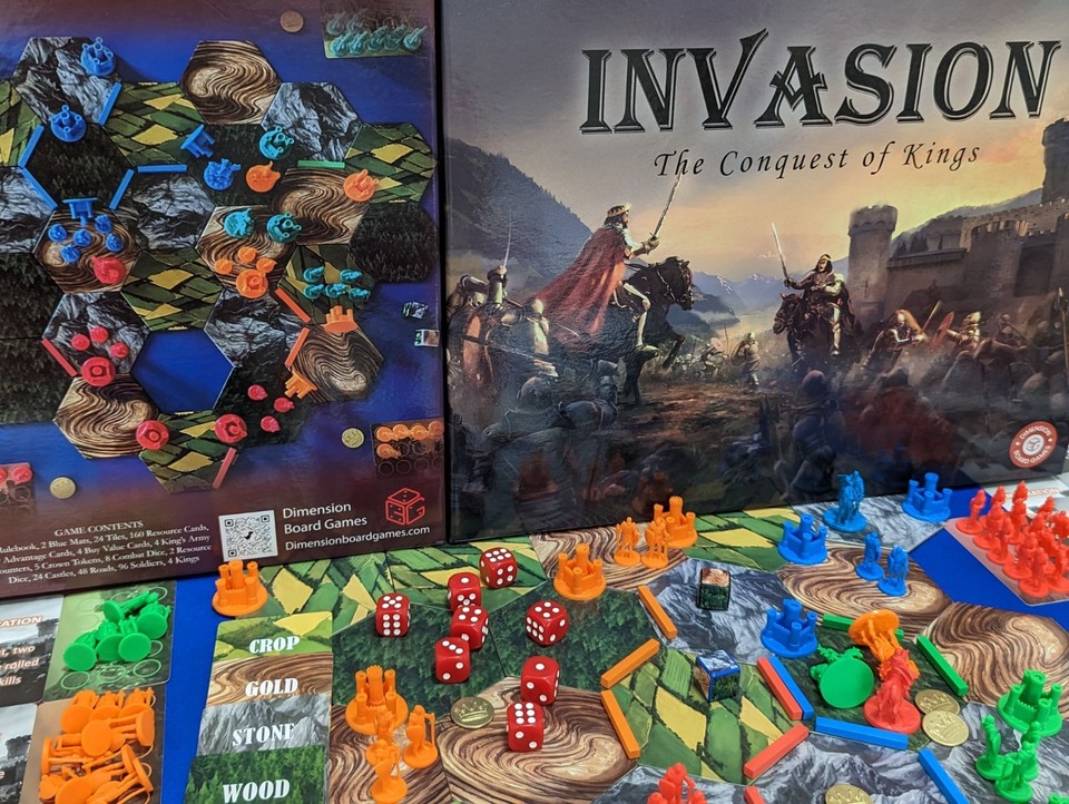 Invasion The Conquest Of Kings Dimension Board Games - Brand New ...