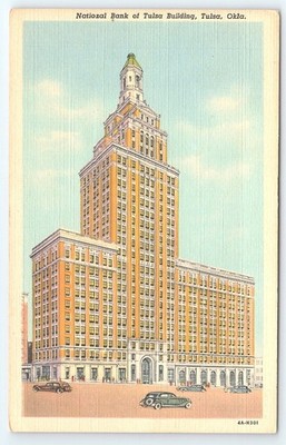 Postcard National Bank of Tulsa Building Tulsa Oklahoma | eBay