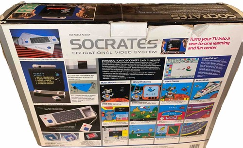 Vintage 1988 Socrates Educational Video System W 5 Games Working 100 ...