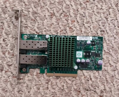 Supermicro AOC-STGN-i2S Dual SFP+ Intel 82599 10GbE Controller NIC High ...