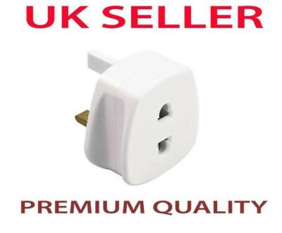 Shaver Plug Adaptor Shaving Toothbrush Adapter Epilators Bathroom UK To ...