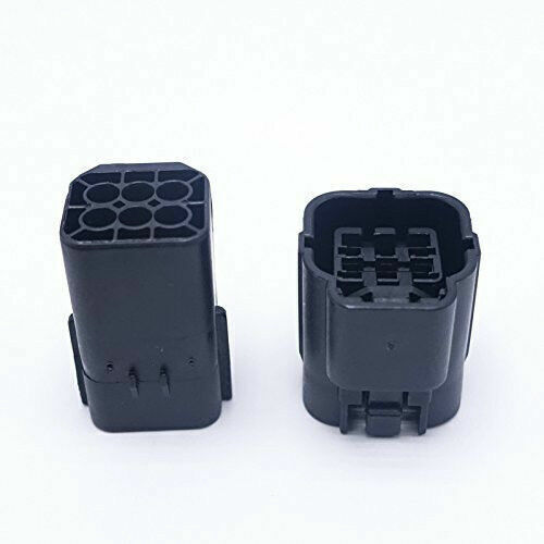 5 Kit 6 Pin Way Amp Sealed Waterproof Wire Connector Plug Terminal Set ...