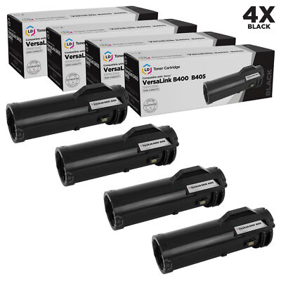 LD Compatible Xerox 106R03582 High Yield Black Toner 4PK for VersaLink ...