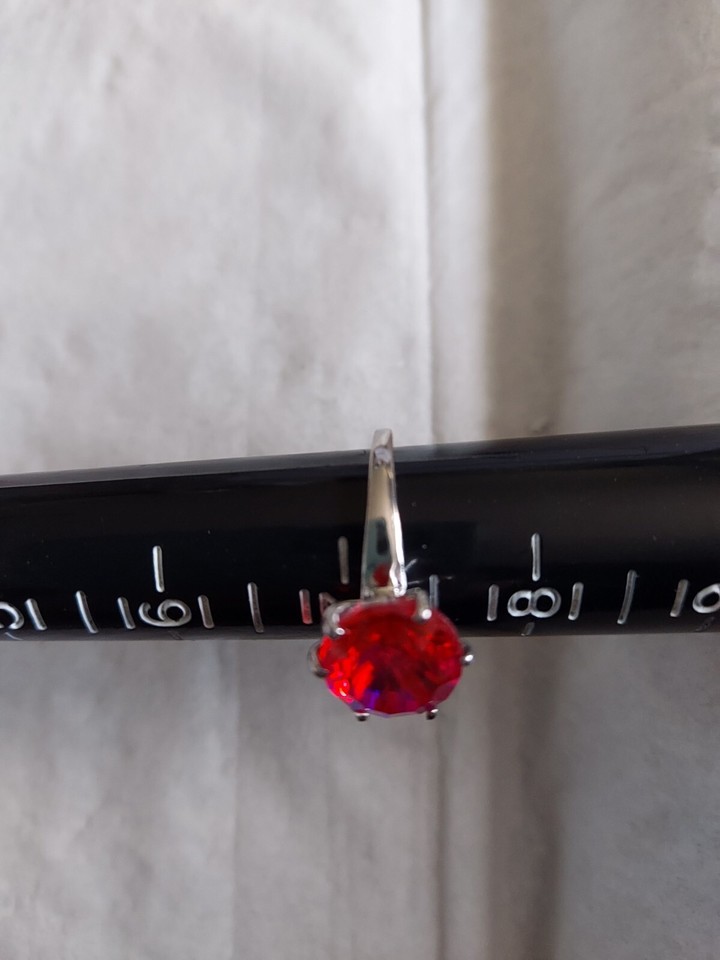 Volcanic Quartz Solitaire Ring in Platinum Over Sterling Silver 4.00 ...