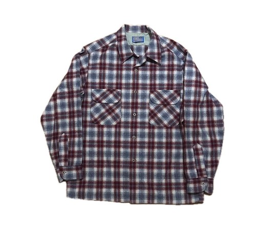 PENDLETON board shirt L Pendleton wool shirt 70s Pendleton ombre check shirt boa | eBay