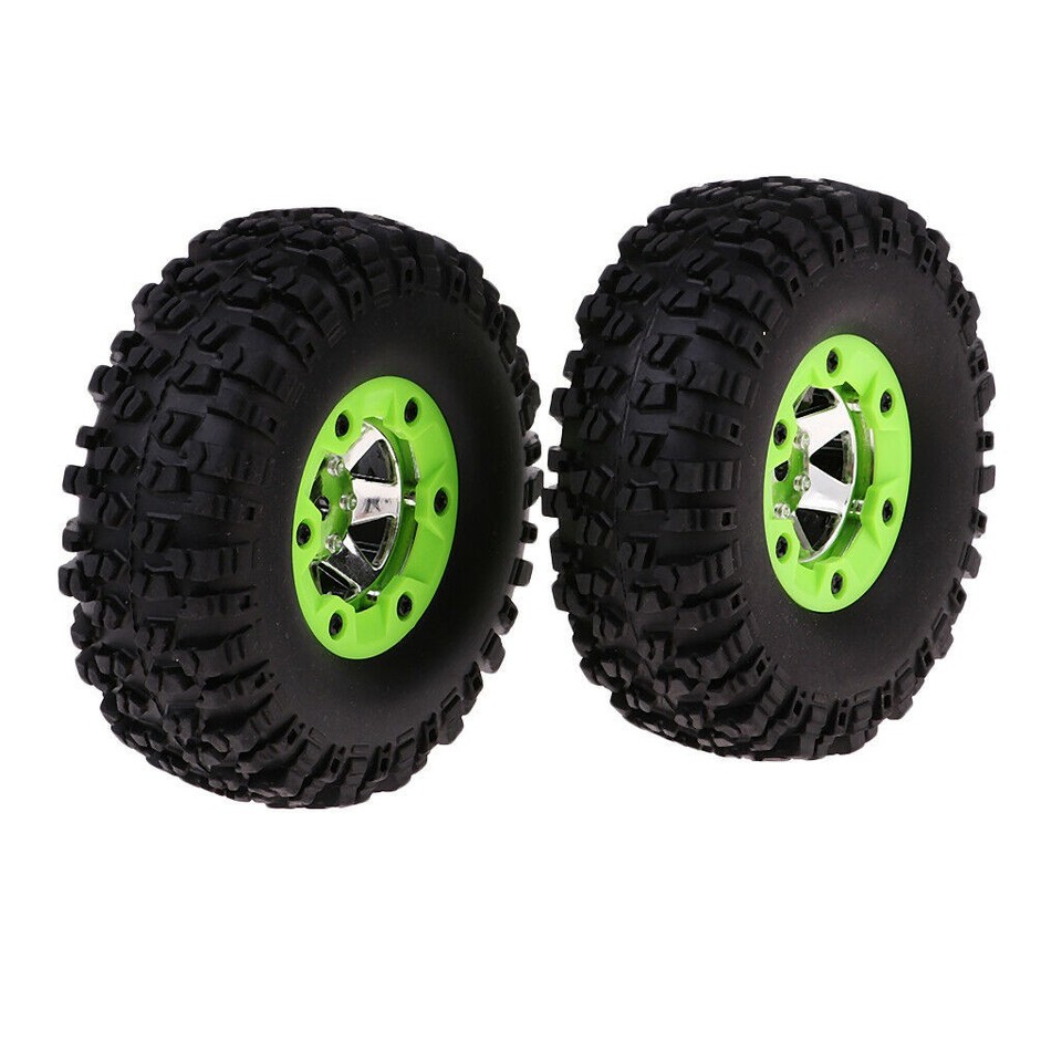 4pcs Black Rubber Tire Tyres with Wheel Rims for WLtoys 12428 1/12 RC ...