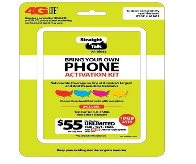 Straight Talk 3-in-1 Complete SIM Kit (4G LTE) - T-Mobile Compatible | eBay