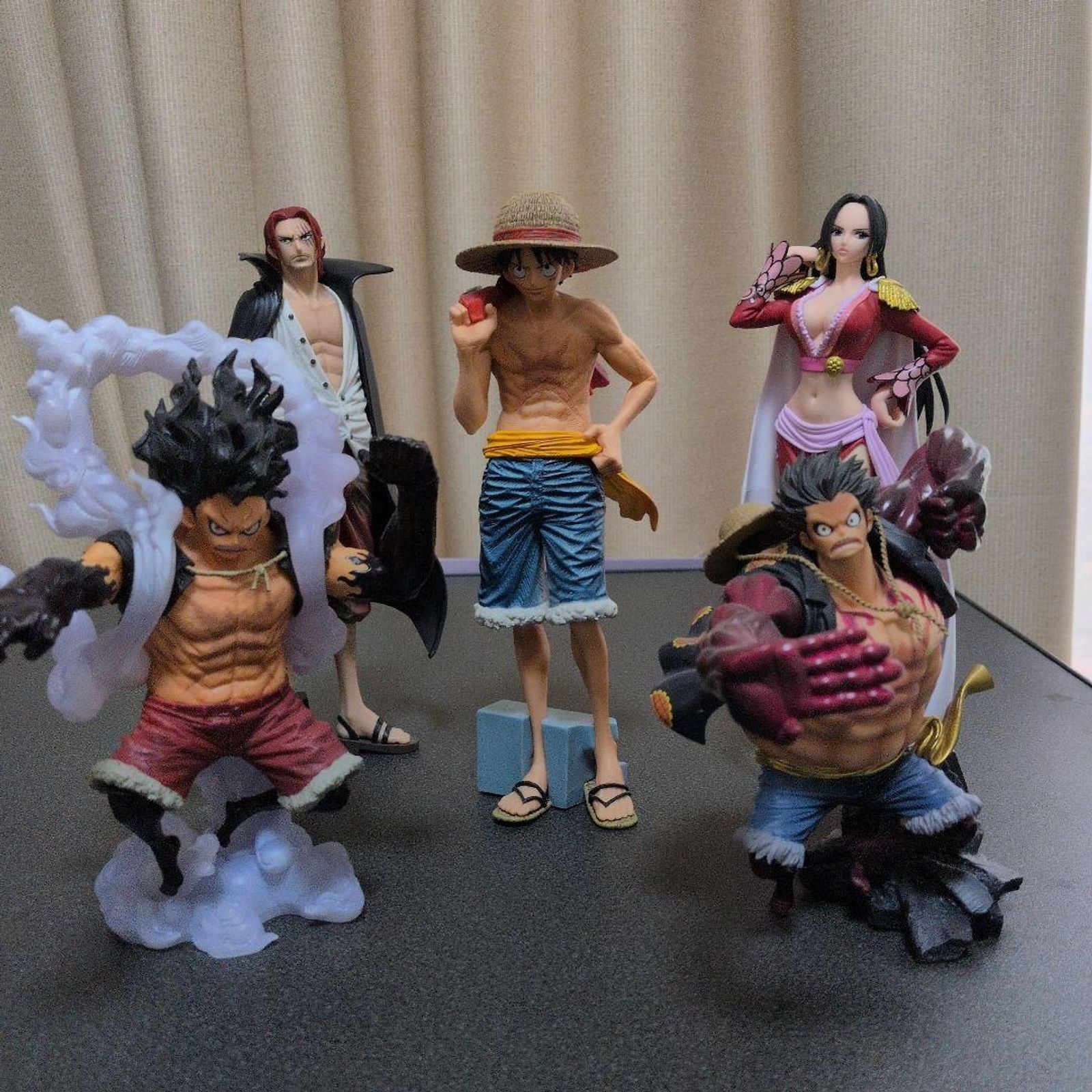 5x One Piece Anime Figures Luffy Shanks Boa Hancock Lot (Used) | eBay