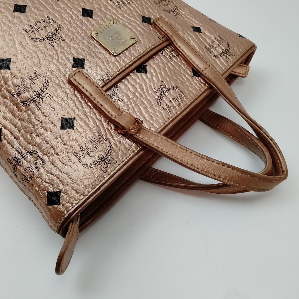 MCM Hand Bag Brown PVC 4523942 | eBay