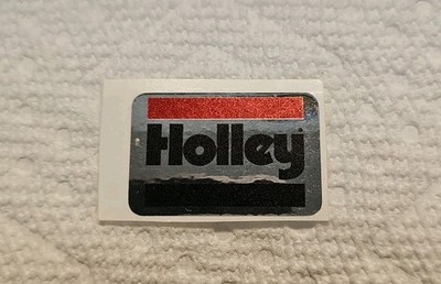 Holley Sticker decal chrome silver factory for carb carburetor | eBay