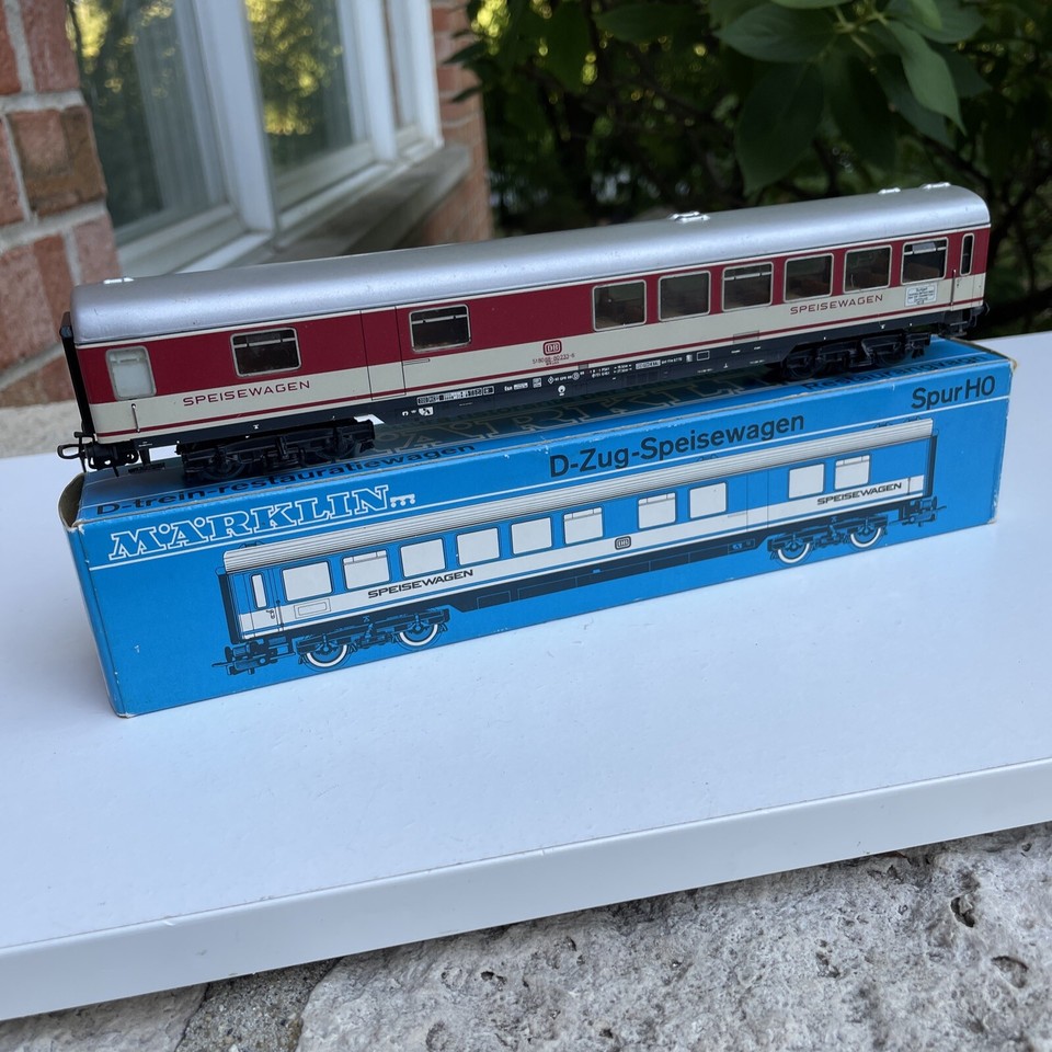 Vintage MARKLIN HO Scale #4054 Express DB Dining Car Coach Wagon West ...