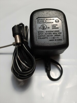 Replacement AC Adapter B152DM120025 Direct Plug-In Class 2 Transformer ...