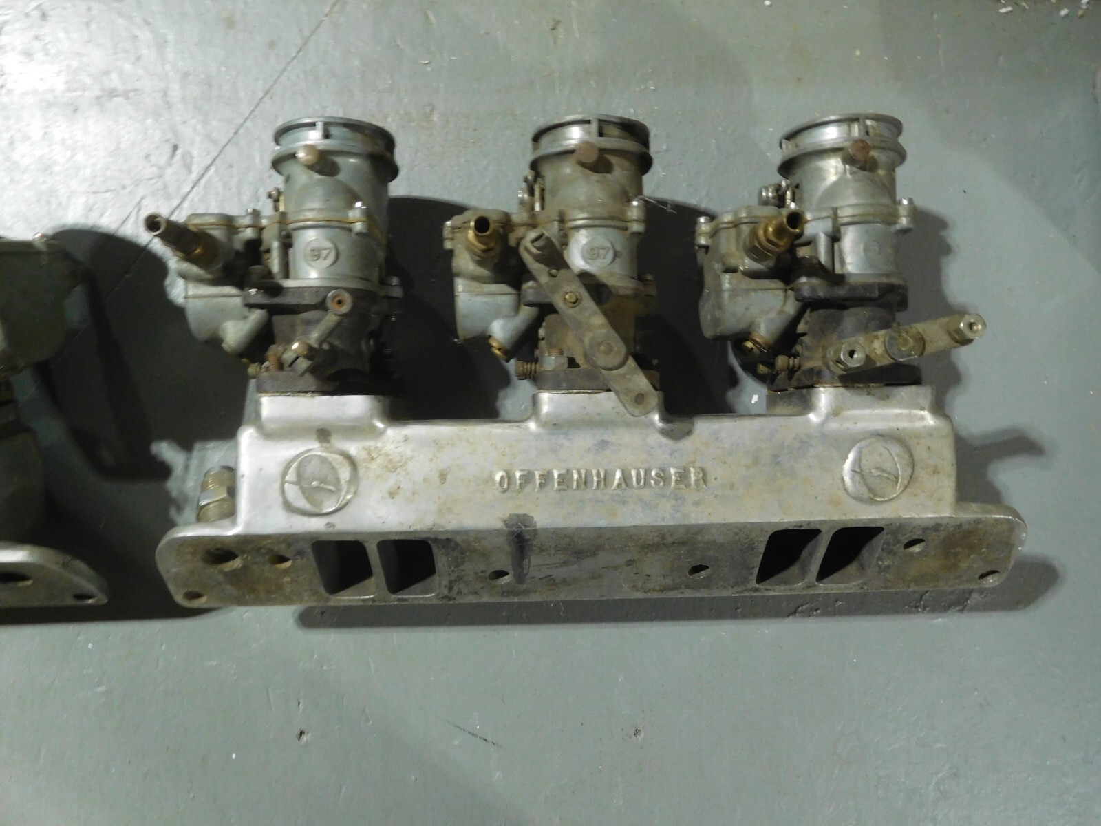 1959 1966 Olds 371 394 425 Offy Intake Manifolds Stromberg 97 Carbs ...