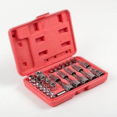 30 Piece Star Bit Female and Male E Socket Tool Set Tork Torx Driver | eBay