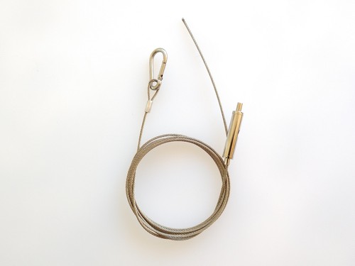 4pc Light safety 2mm stainless cable tether kit 80in w/adjustable ...