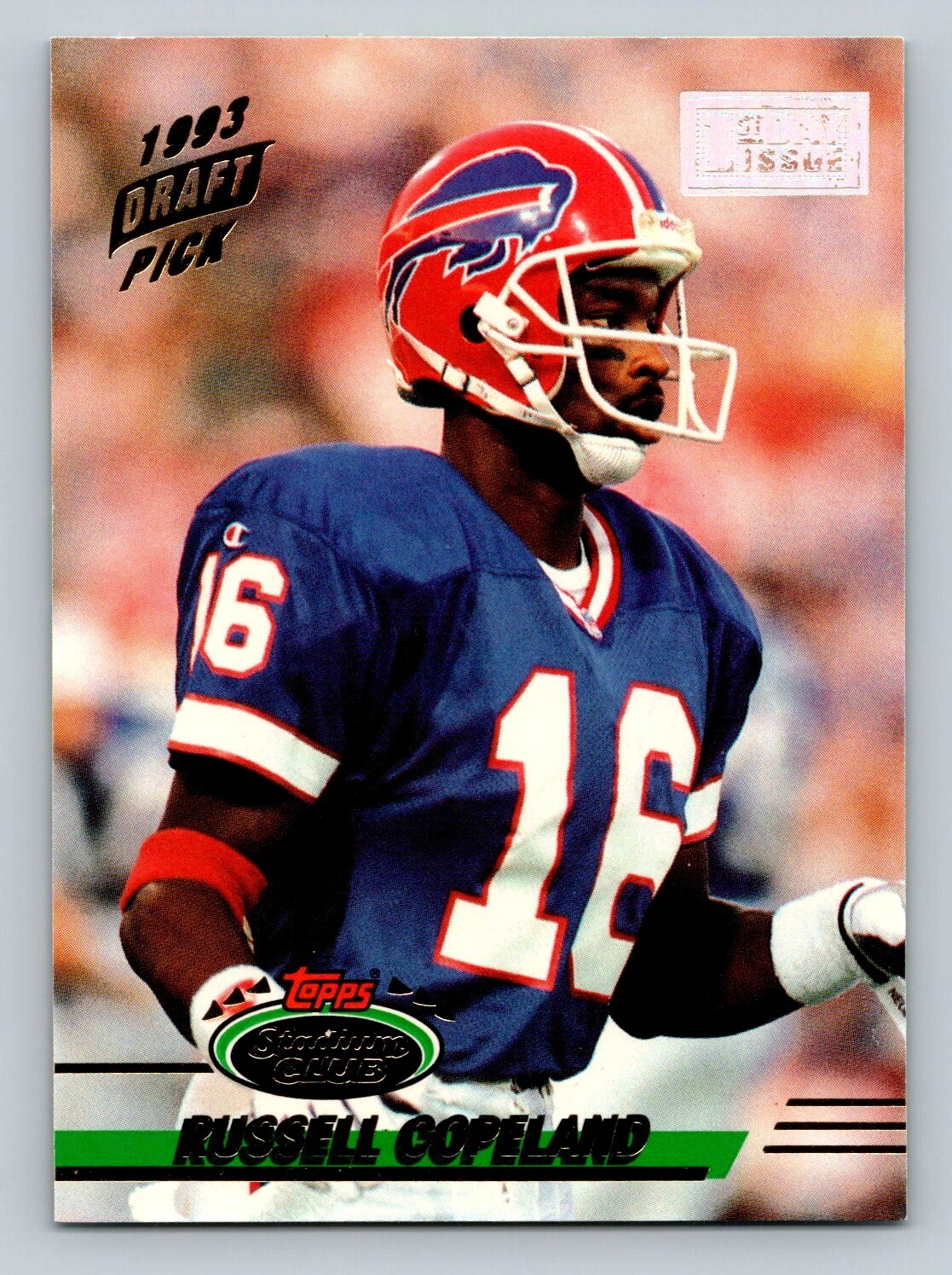 RUSSELL COPELAND 1993 TOPPS STADIUM CLUB 1ST DAY ISSUE RC #511 BUFFALO ...