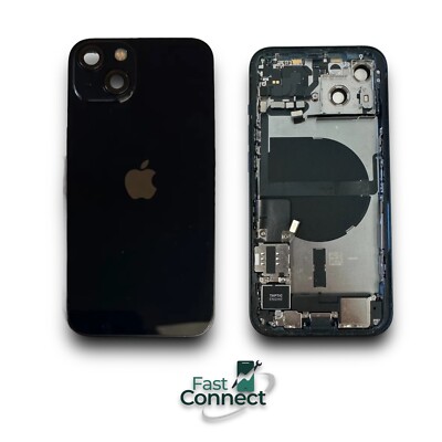 iPhone 13 Midnight Black Back Housing Replacement With Small Parts OEM ...