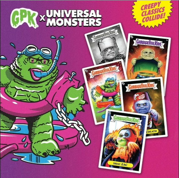 UNIVERSAL MONSTERS FULL 24X GPK CARD SET, VERY RARE 1st PRINT +PLUS ...