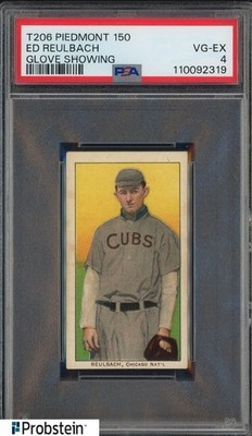 T206 Ed Reulbach Glove Showing Chicago Piedmont 150 Back PSA 4 VG-EX | eBay