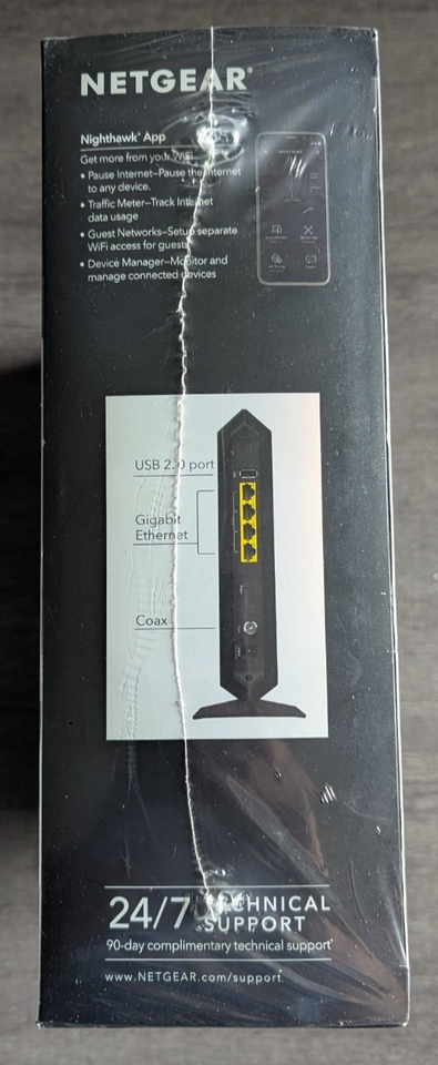 NEW! NETGEAR Nighthawk C7000 AC1900 WiFi Cable Modem Router - Factory ...