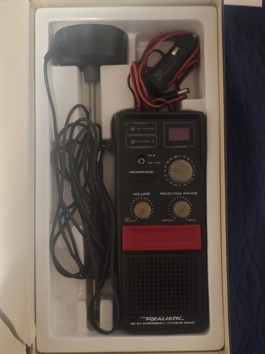 Realistic 40 Channel Two Way Emergency Citizens Band Radio TRC-411 ...