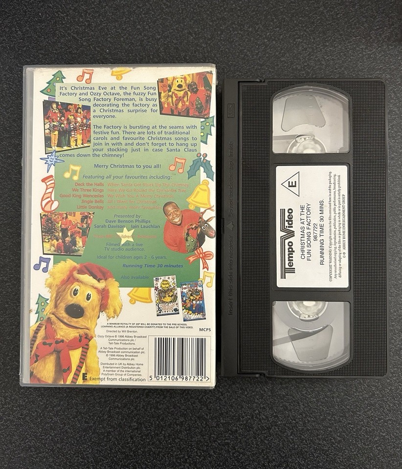 VHS Christmas At The Fun Song Factory Video | eBay UK