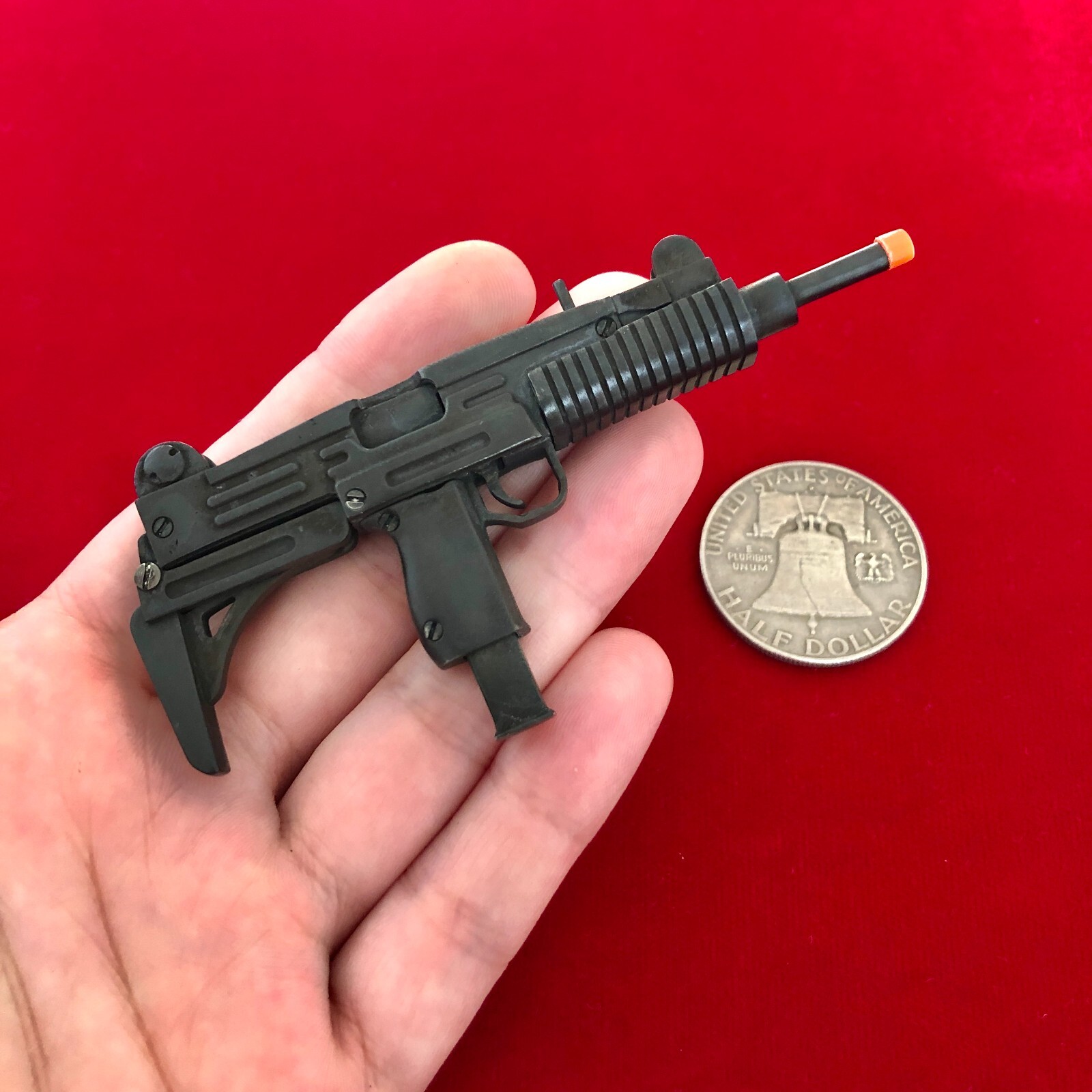 Mini gun UZU Submachine Cap Gun Uzi Miniature machine gun Mini rifle ...