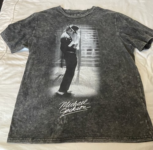 Michael Jackson Black Distressed T-Shirt sz X-Large | eBay