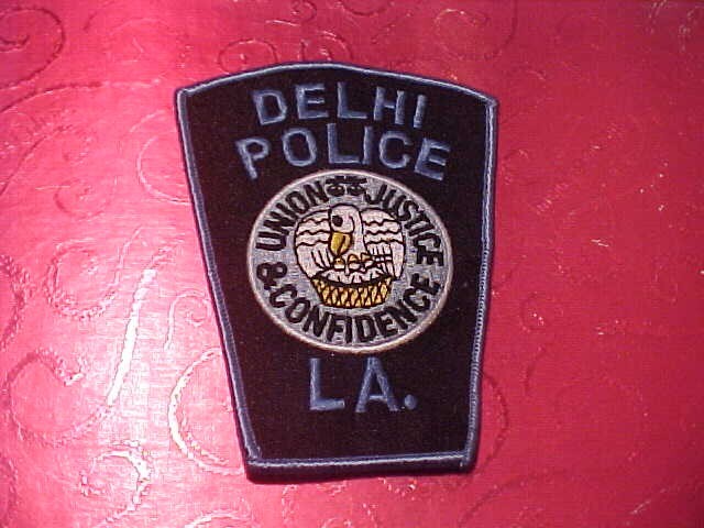 DELHI LOUISIANA POLICE PATCH SHOULDER SIZE UNUSED | eBay