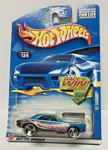 Hot Wheels 67 Camaro Blue with Tampos 2002 Mainline 55204 great condition | eBay