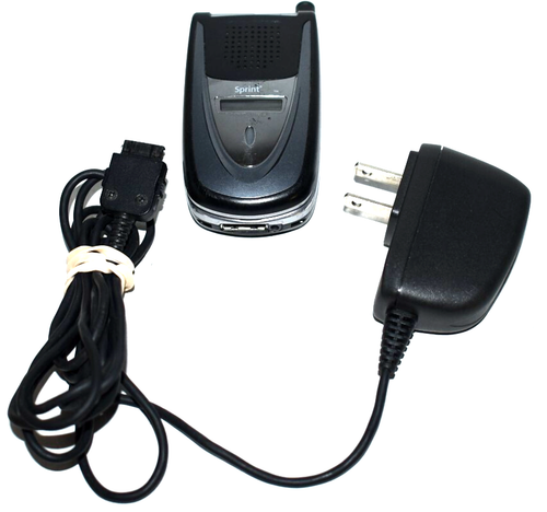 Sanyo SCP VI-2300 Black Sprint Cellular CDMA Flip Phone w/ Charger (I-8 ...