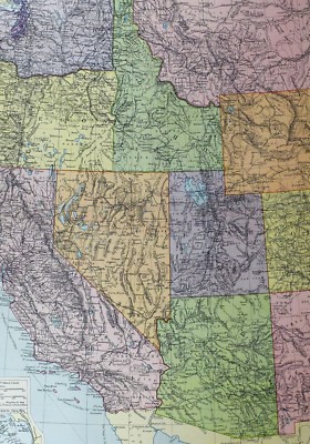 Pre-1900 - Map Of Arizona
