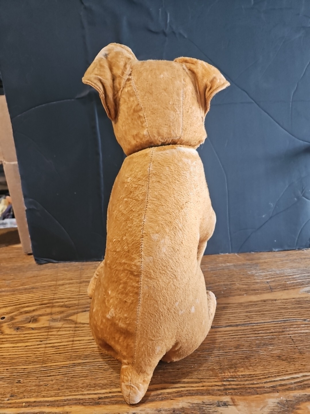 Early 1920's Excelsior Stuffed 16" Bulldog with Glass Eyes | eBay