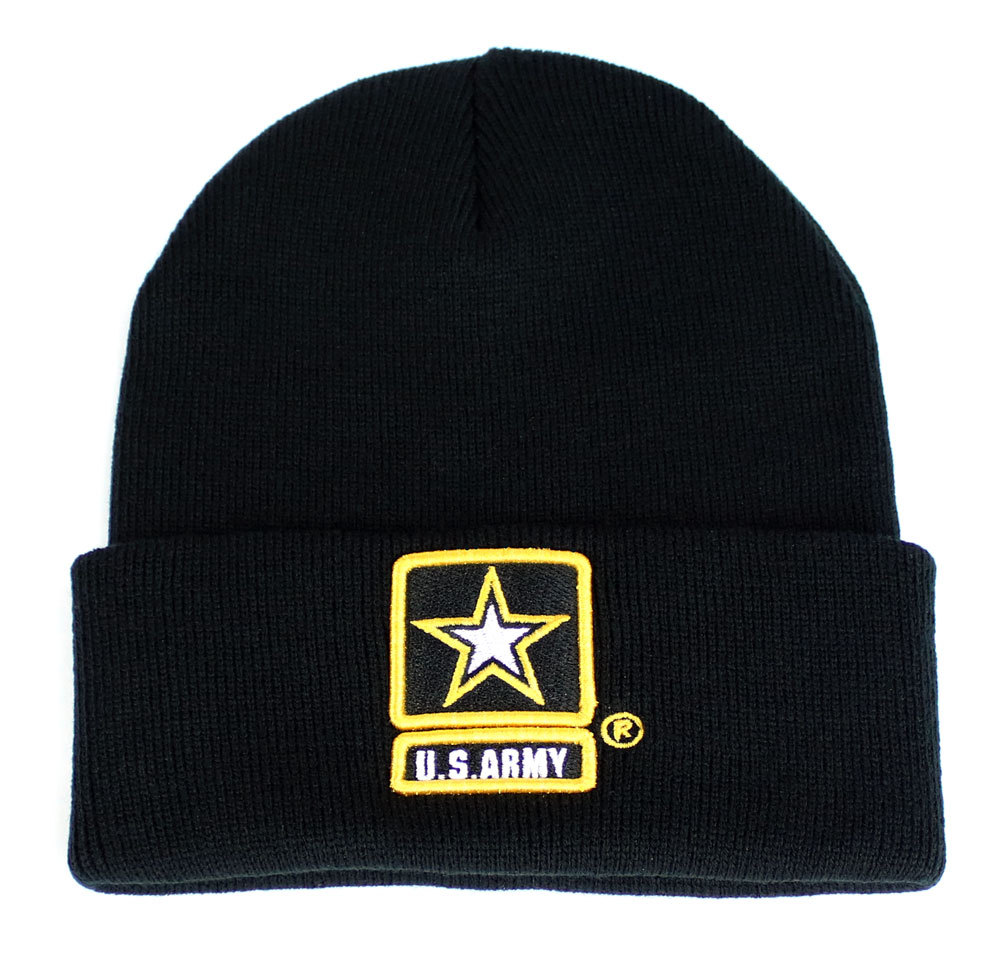 U.S. Military Beanie hat Licensed Cuffed Skull cap - Army,Navy,Air ...