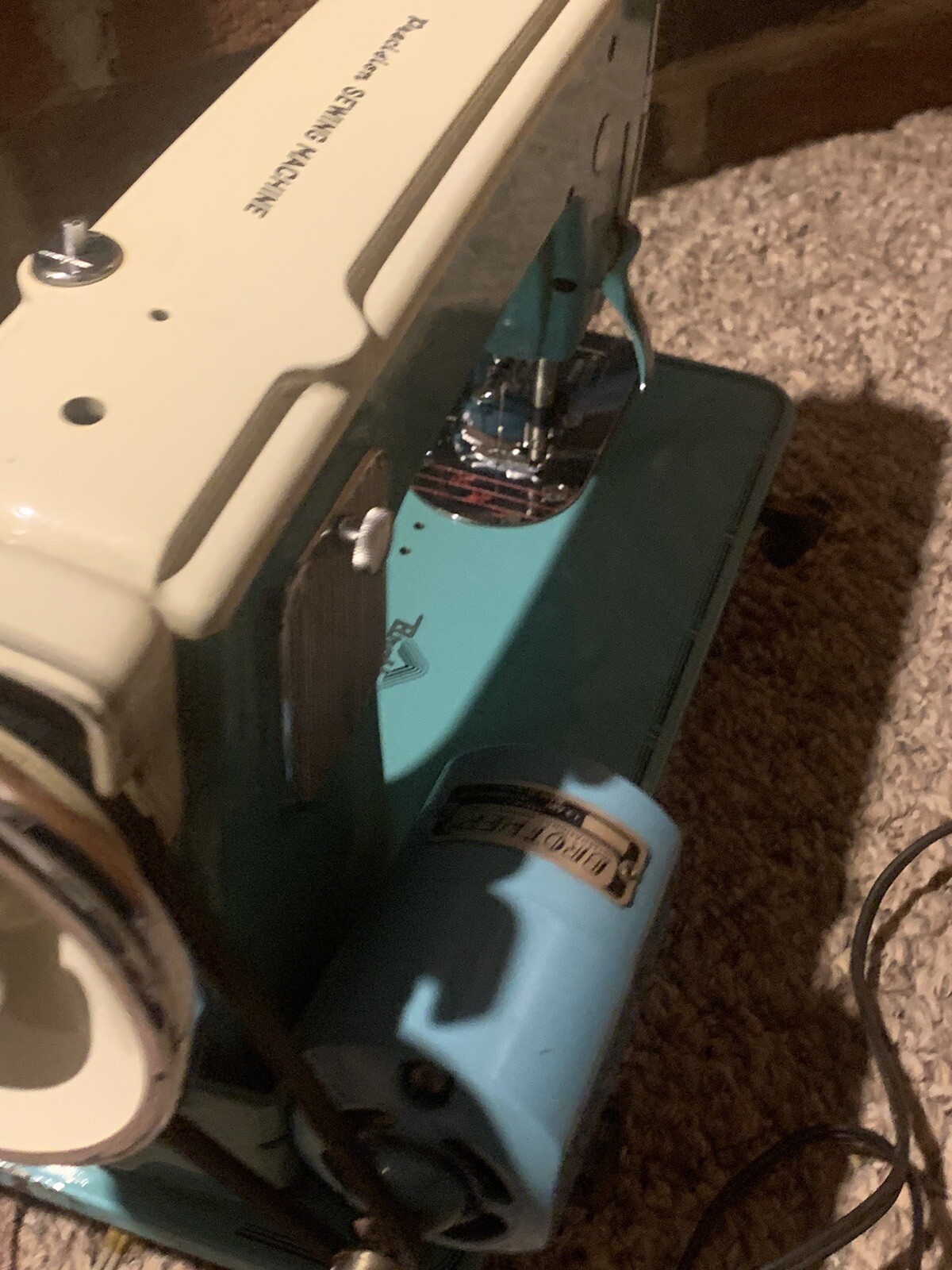brother vintage sewing machine ha4b2 model 260 super streamliner aqua ...