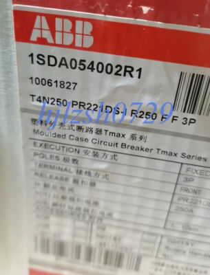 1Pcs New 1SDA054002R1 T4N250 PR221DS-1 R250 # DHL or Fedex 90days ...