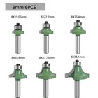 Round Over Edge Forming Profile Router Bit 8mm Shank 3/16" - 1/2 Radius ...