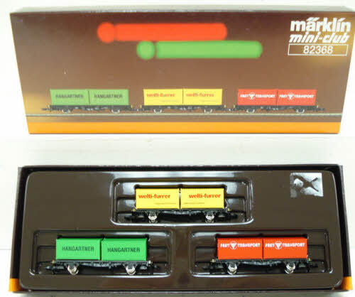 Marklin 82368 Z Swiss Federal Railways Container Transport Car Set (Set ...