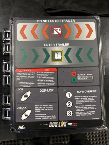 RITE-HITE DOCK LOCK CONTROL BOX CB SHR5 CBSHR5 863.102 110v | eBay