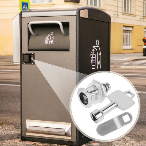 Trash Can Lock Key Lid for Waste Bin Security Garbage Locks Rubbish | eBay