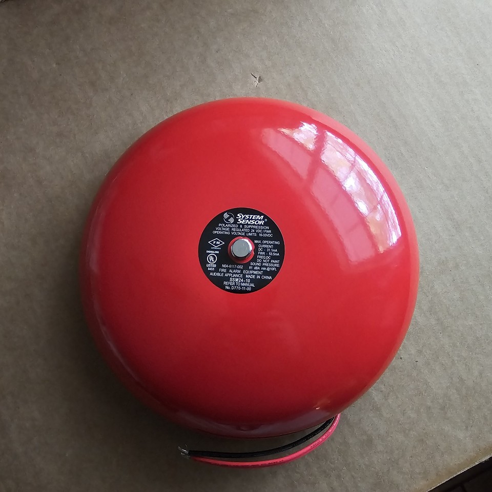 SYSTEM SENSOR SSM24-10 - Bell With 10" Gong - 24VDC - New - Damaged Box | eBay