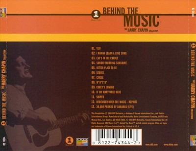 HARRY CHAPIN VH1 BEHIND THE MUSIC: THE HARRY CHAPIN COLLECTION NEW CD ...
